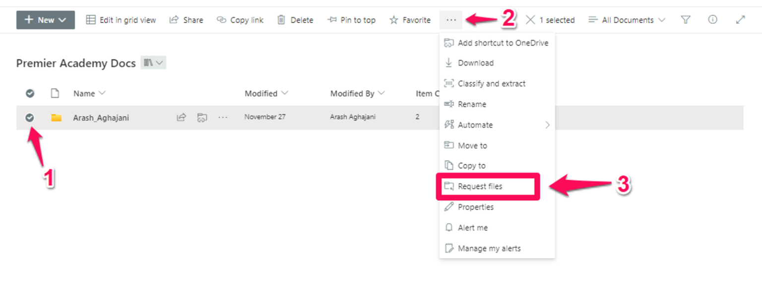Generating "Request Files" link in SharePoint with Power Automate for ...