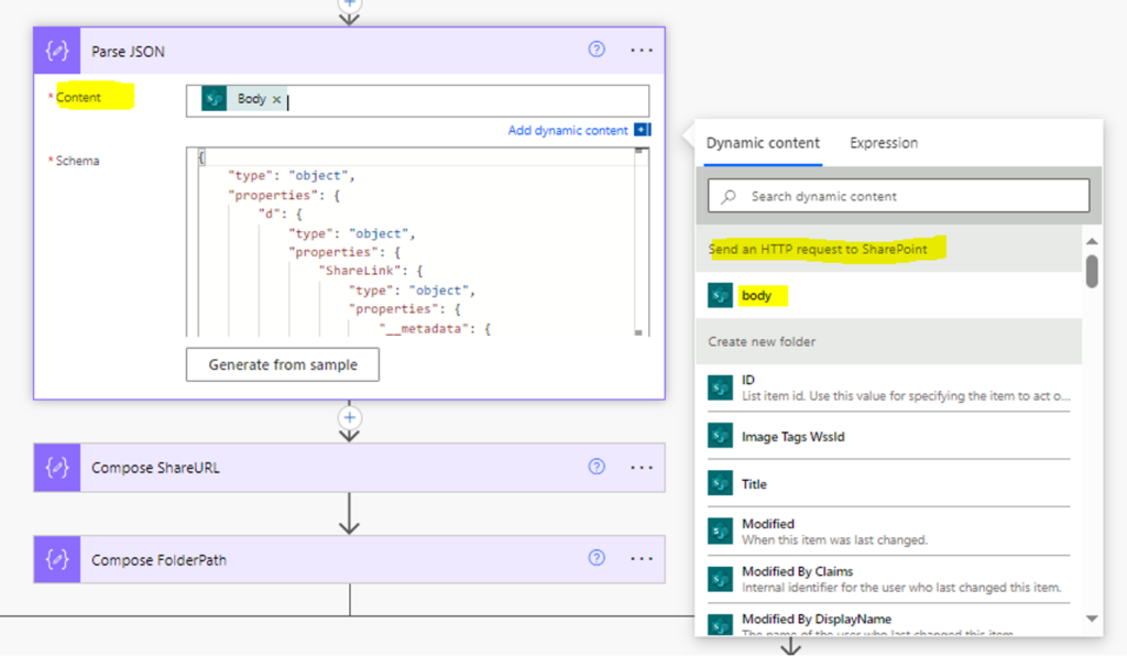 Generating "Request Files" link in SharePoint with Power Automate for ...