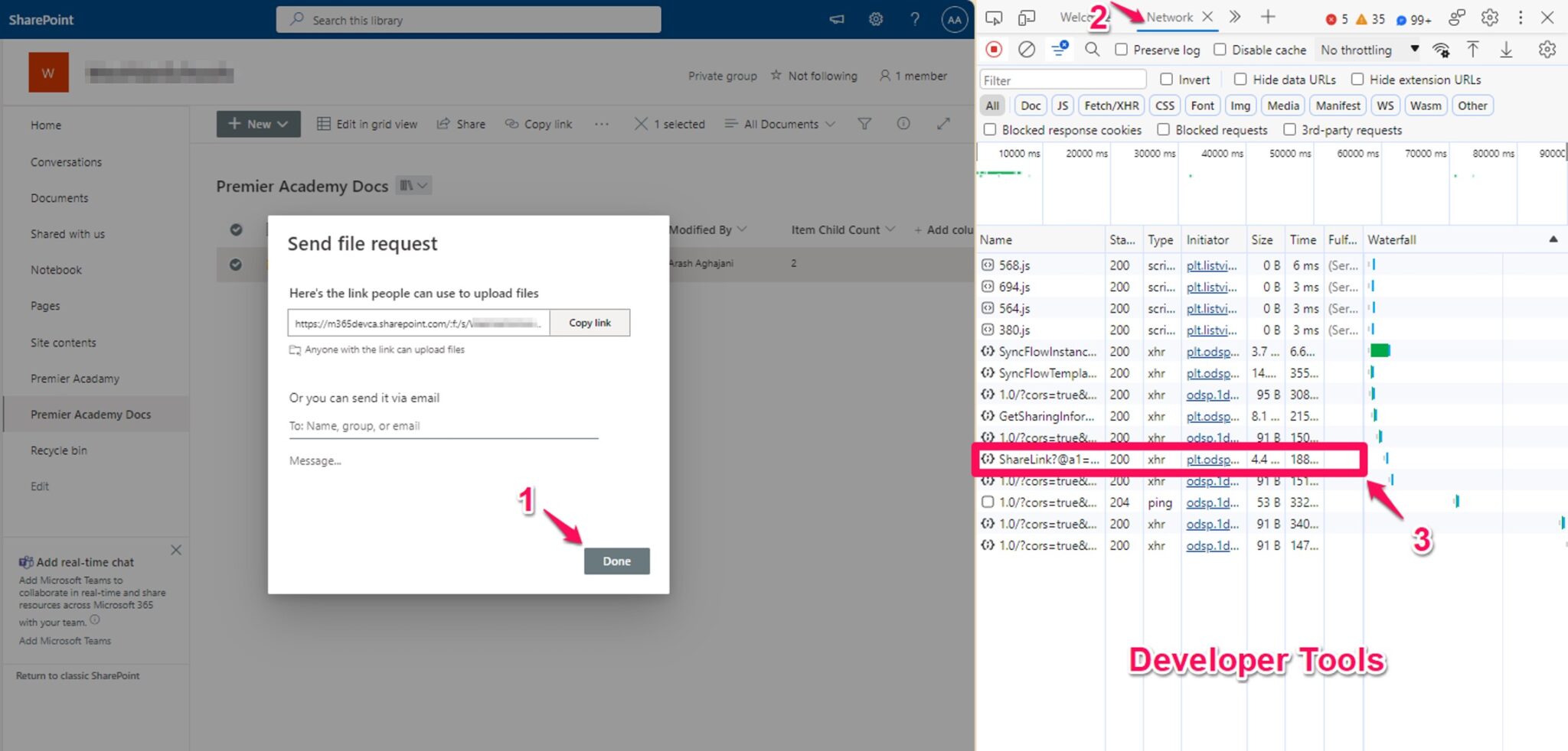 Generating "Request Files" link in SharePoint with Power Automate for ...
